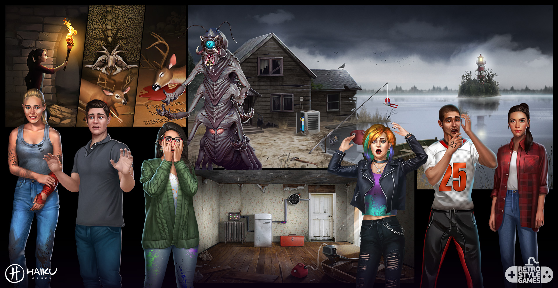 Horror Game Art & Backgrounds | The Covenant project