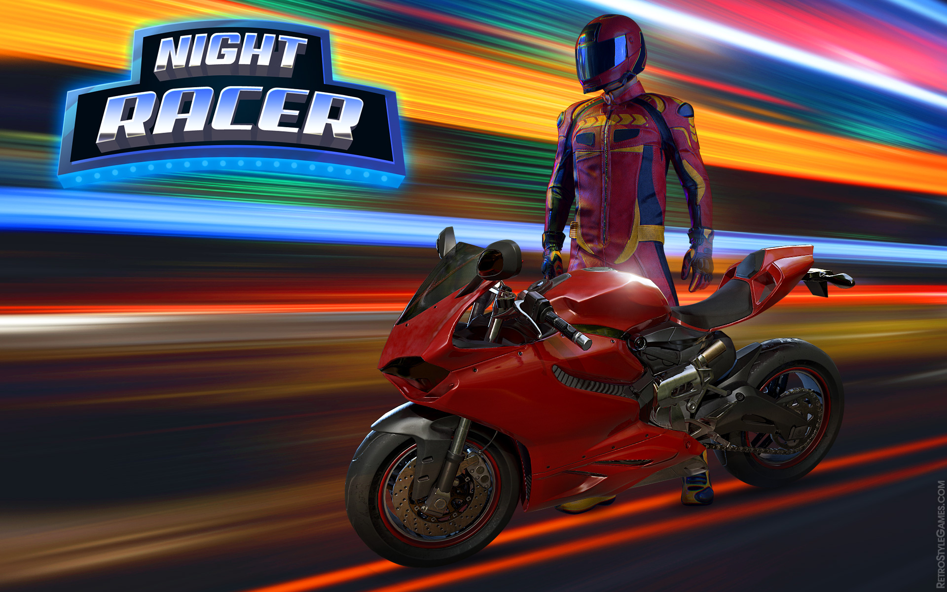 Racer 3D Model & CG Trailer for mobile game Night Racer
