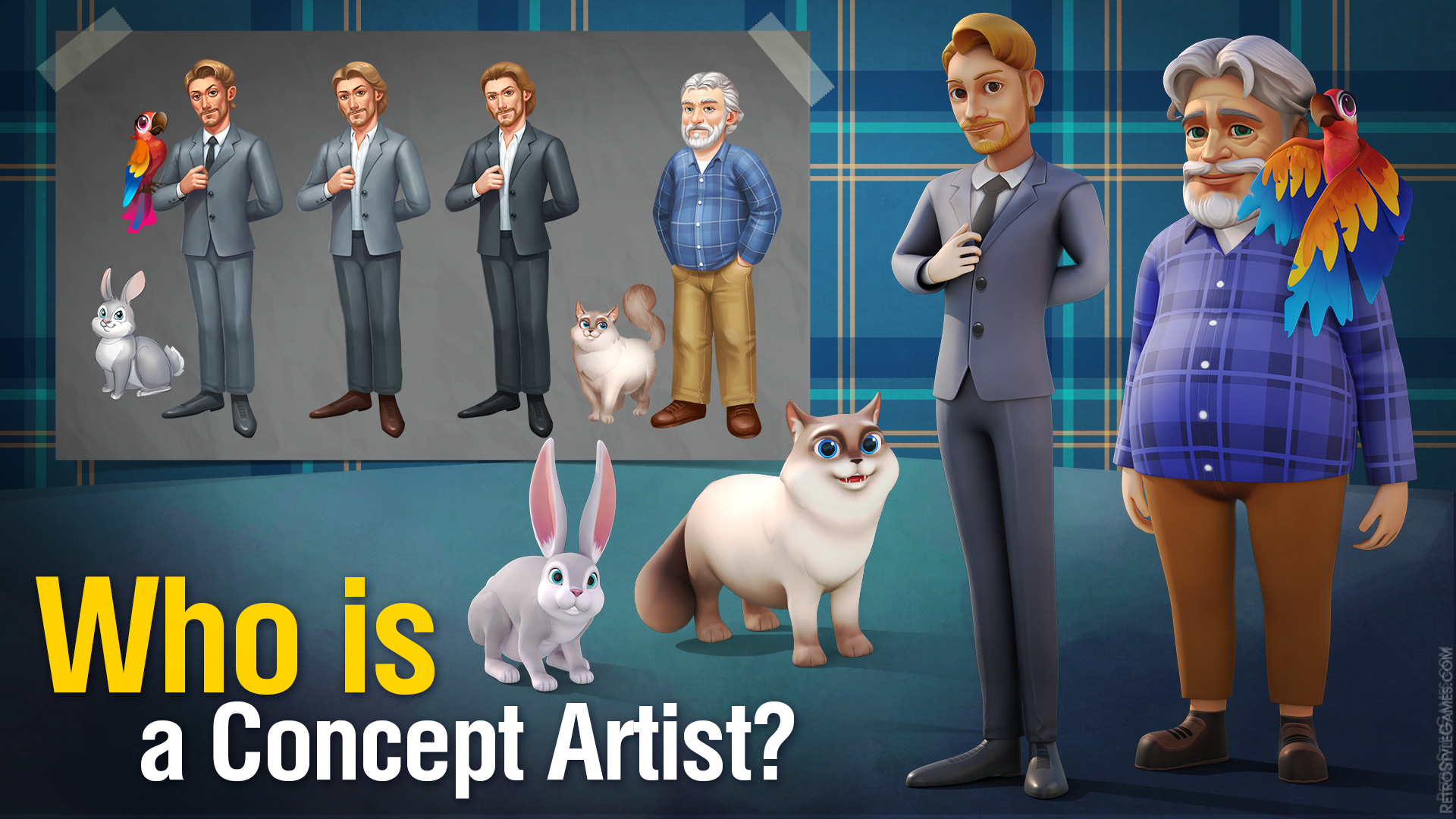 Character Designer Vs Concept Artist | RetroStyle Games