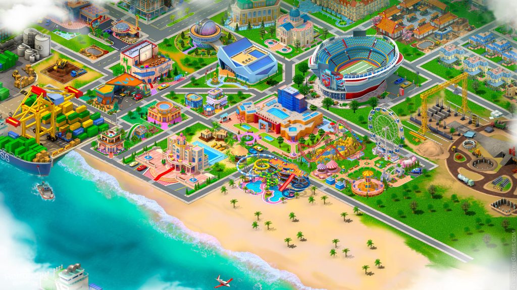 Isometric City Sprites for Town Building Game | Assets Pack