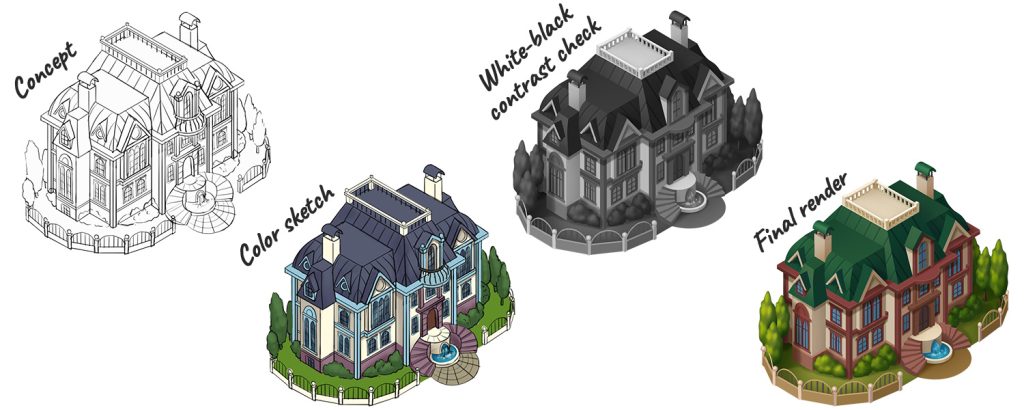 Isometric Sprites for 2D/3D Games: Environment, Characters, Tiles