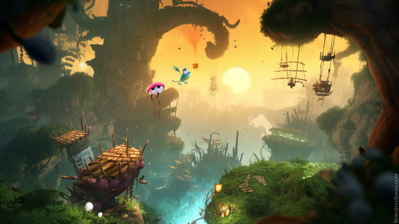 Successful Examples of 2D Characters in 3D Environments