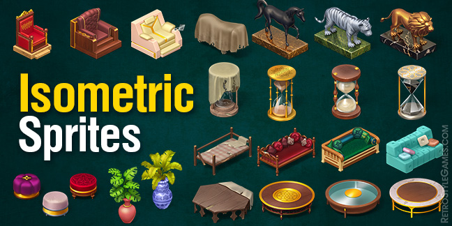 Isometric Sprites for 2D/3D Games: Environment, Characters, Tiles