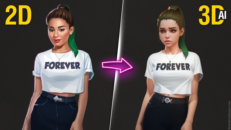 2D Image to 3D Model AI Render: Process with Stable Diffusion