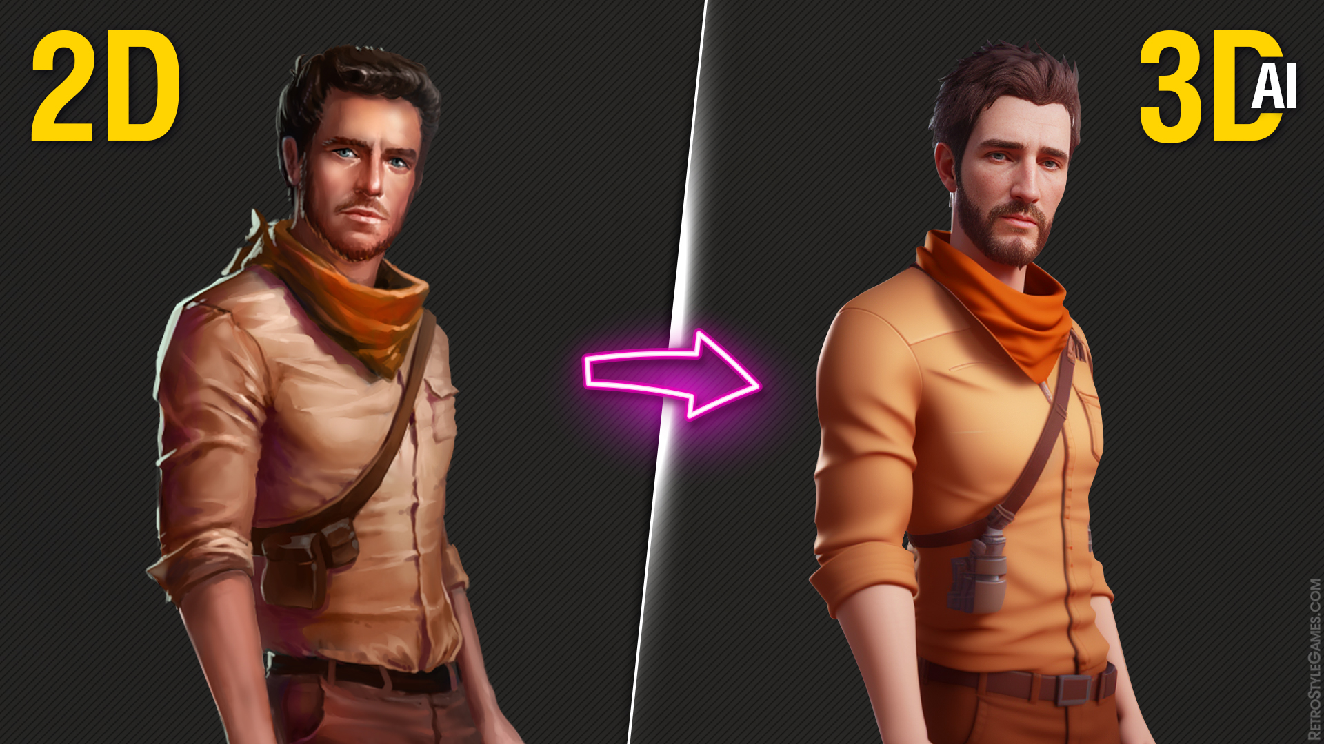 2D Image to 3D Model AI Render: Process with Stable Diffusion