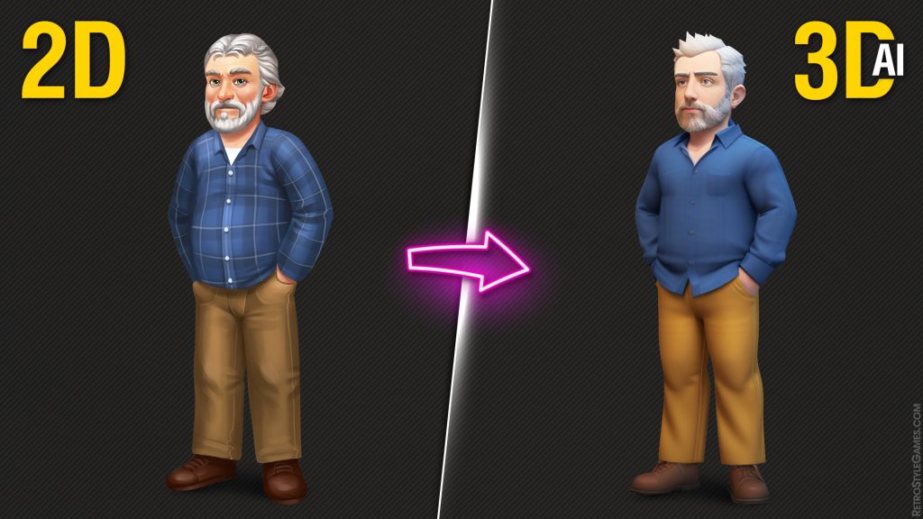 2D Image to 3D Model AI Render: Process with Stable Diffusion