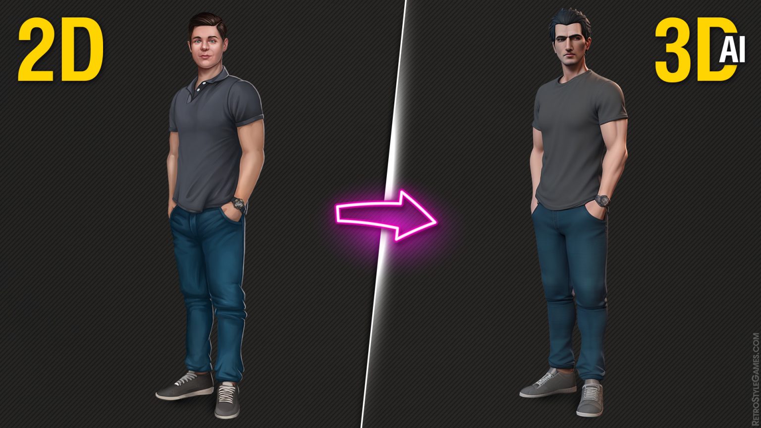 2D Image to 3D Model AI Render: Process with Stable Diffusion