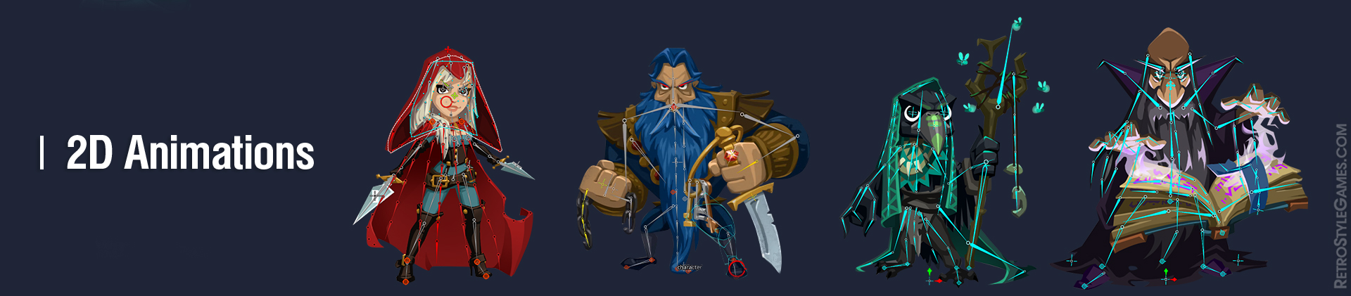 2D Game Character Design: Cartoon, Stylized and Simple