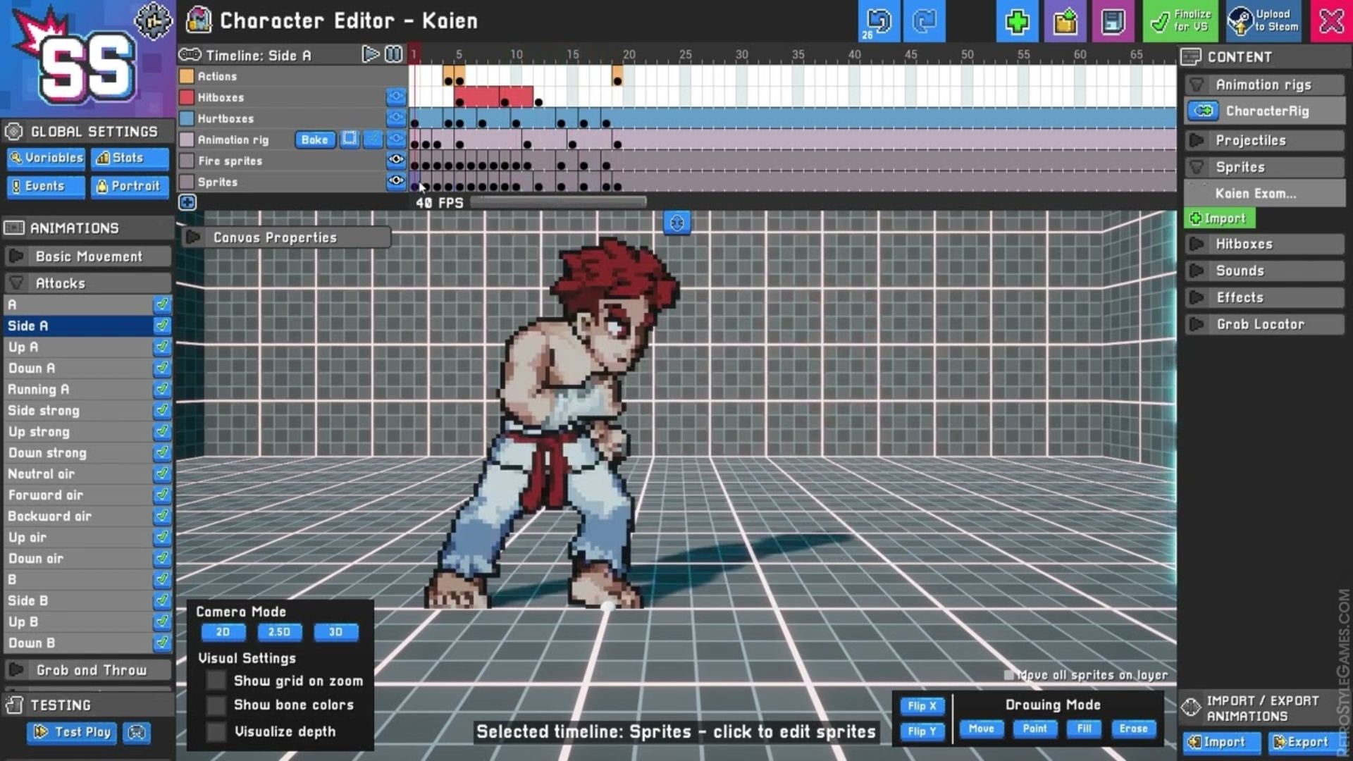 How To Make Animations in Fighting Game?