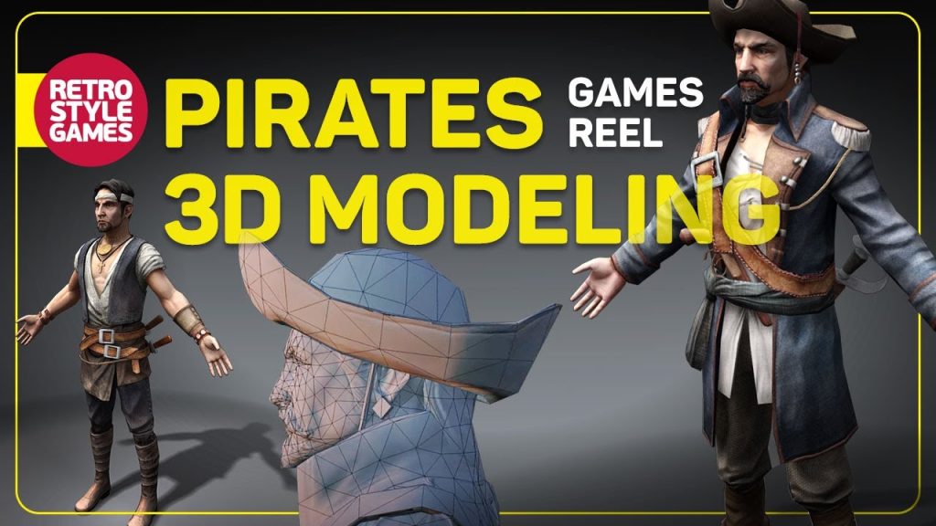 3D Modeling for Games Reel - Pirates