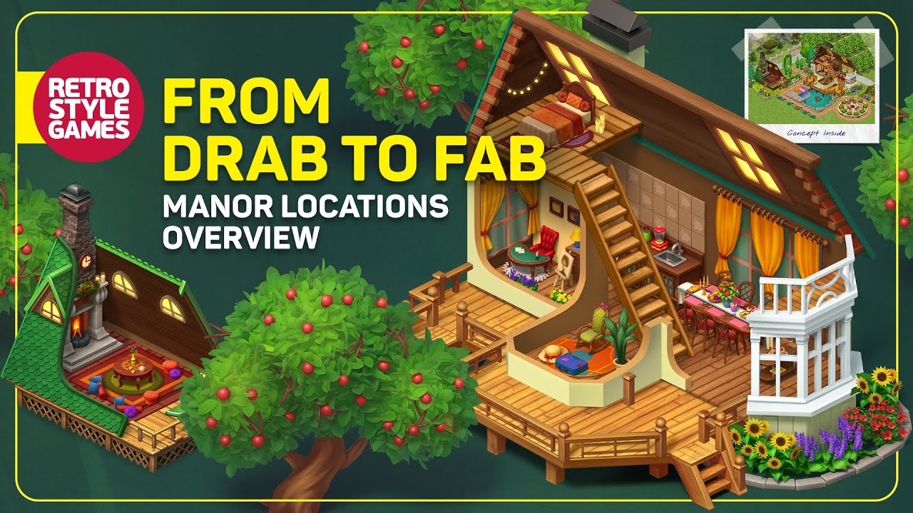 Impressive Isometric Game Design: Manor Locations Showcase - RetroStyle ...