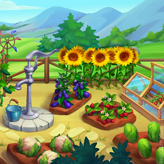 2D Cartoon Backgrounds & UI/UX | Cinderella Solitaire TriPeaks