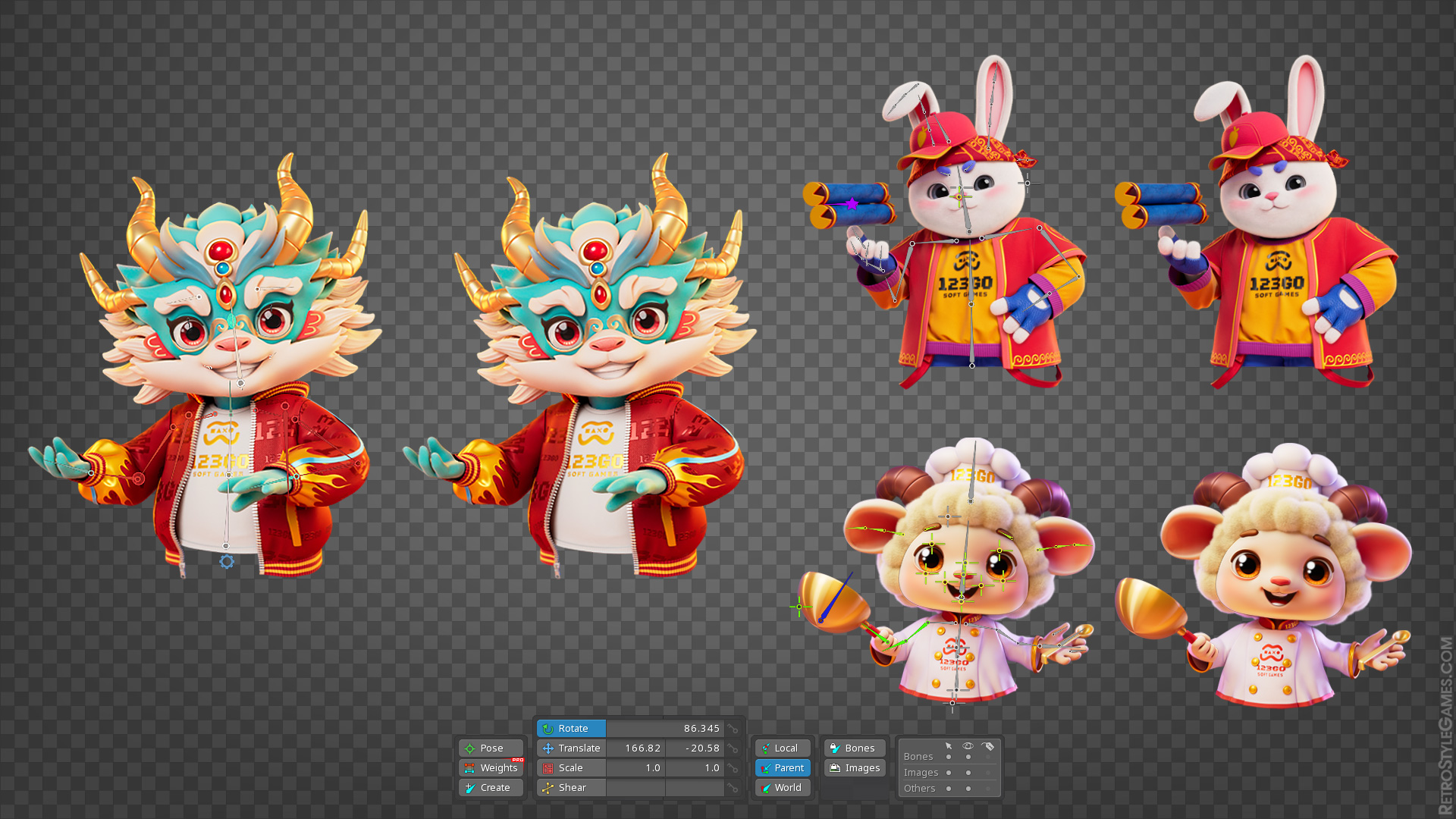 2D Animation Services: Characters, props, environment animation