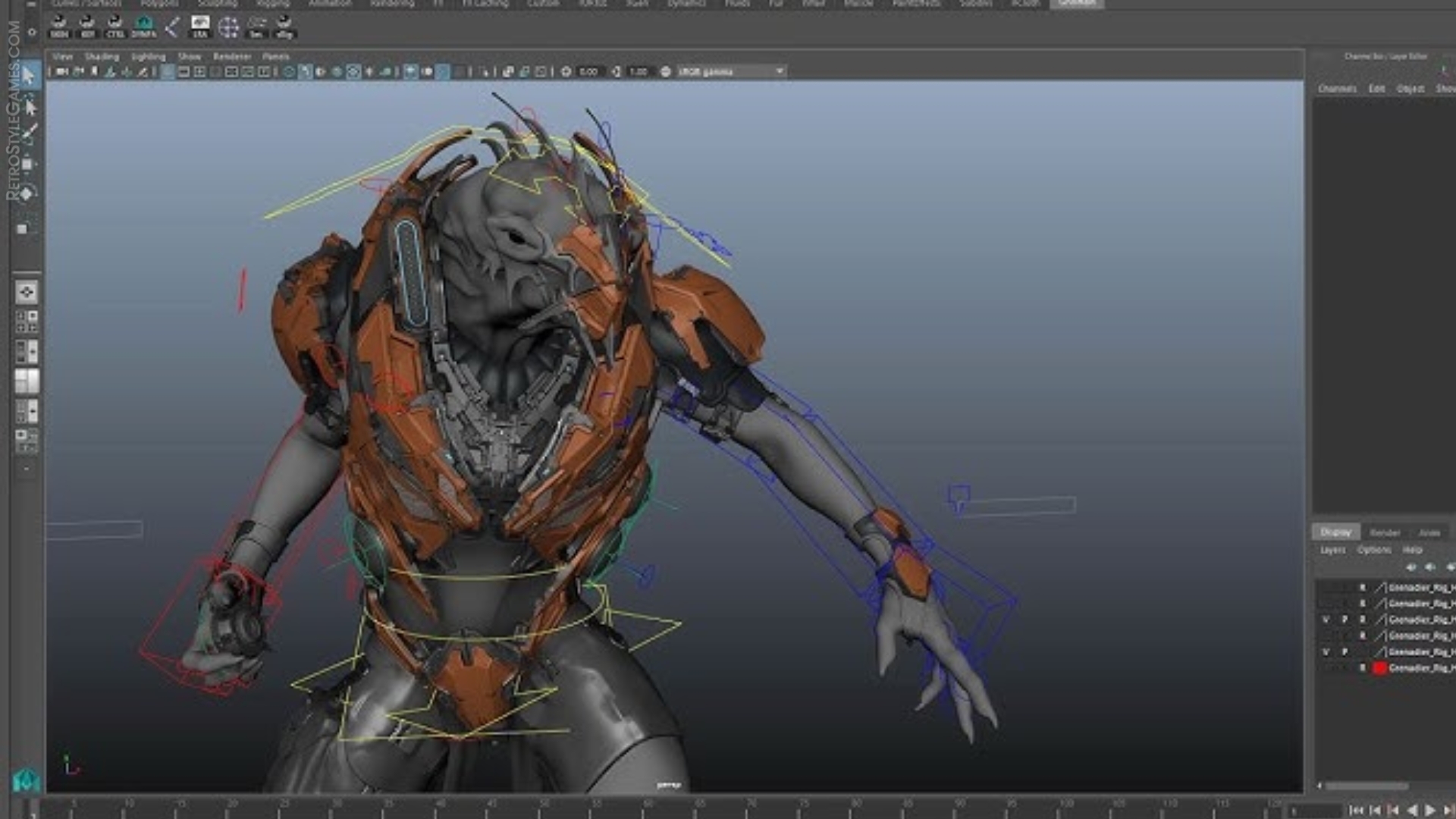 3D Model Rigging for Games