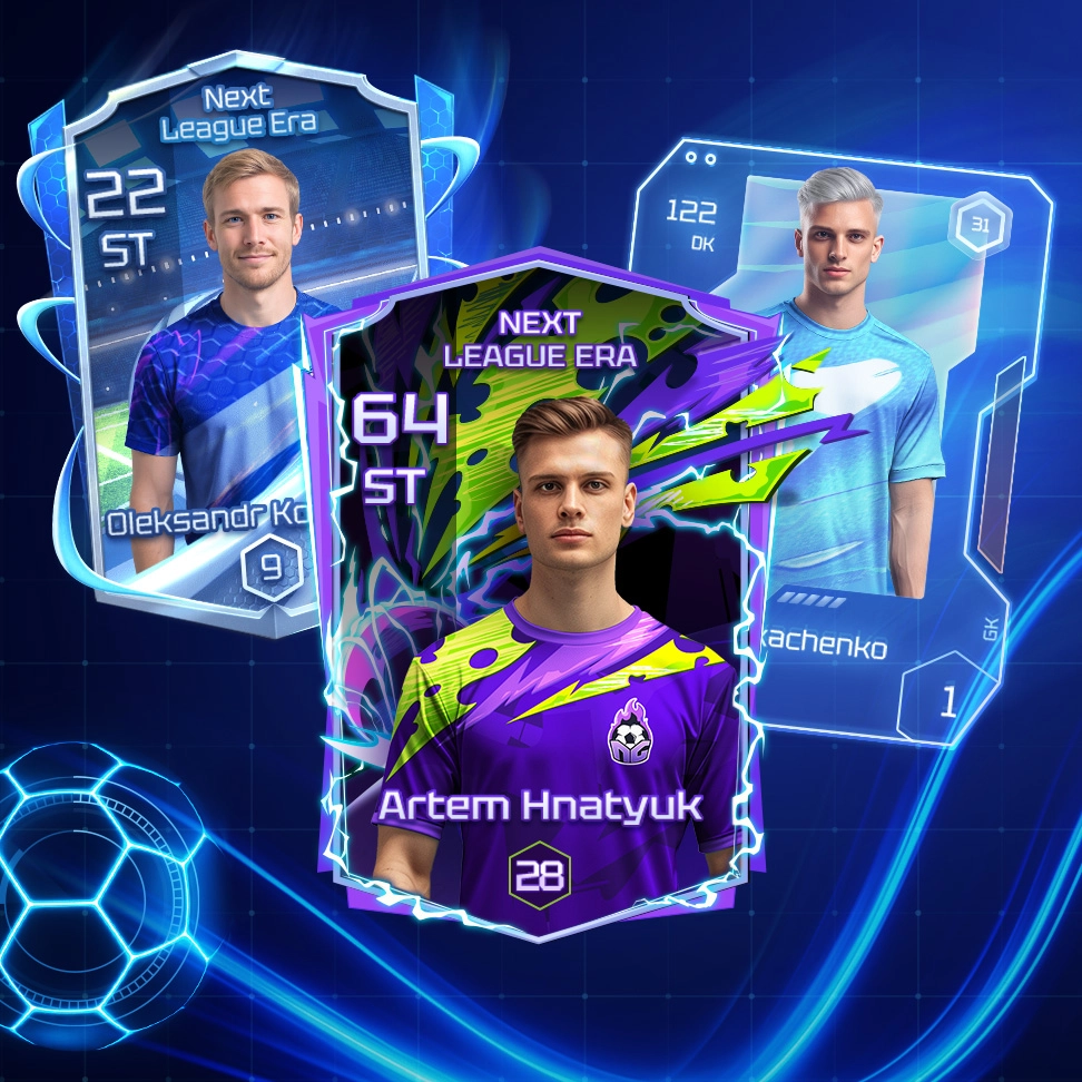 AI, 2D & 3D Concept Art & Branding for A Football Card Game