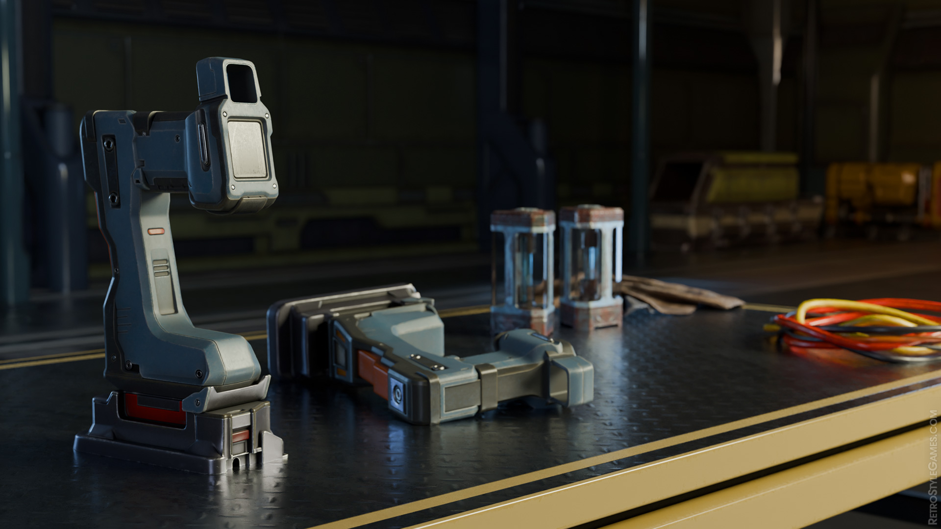 Hard Surface PBR Props for Sci-Fi Game by RetroStyle Games
